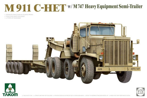 Takom 5024 M911 C-HET With M747 Heavy Equipment Semi-Trailer