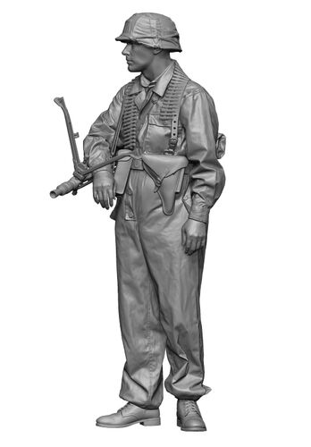 H3MODELS 35143 German WW2 Waffen SS MG42 Gunner Normandy 2 (1 Figure)