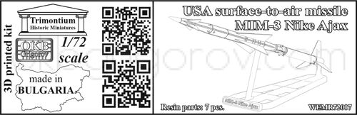 OKB Grigorov WEMR72007 US Surface-to-Air Missile MIM-3 Nike Ajax