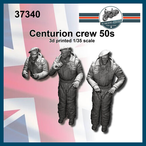 FC ModelTrend 37340 British Centurion Crew (1950s) 3D-printed (2 figures and 1 Half-figure)
