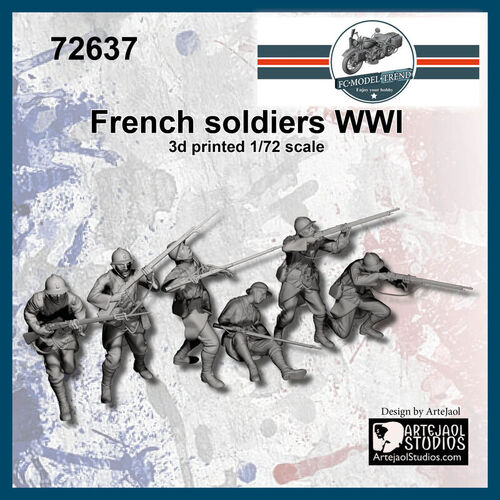 FC ModelTrend 72637 French WWI Infantry (3D Printed)
