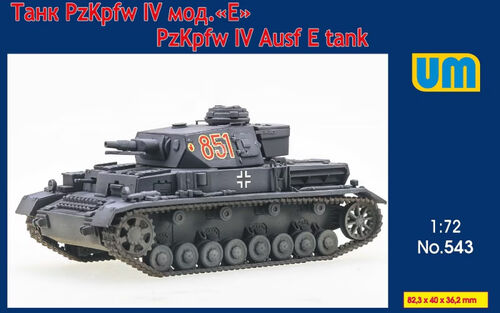 Unimodels 543 PzKpfw IV Ausf E Tank