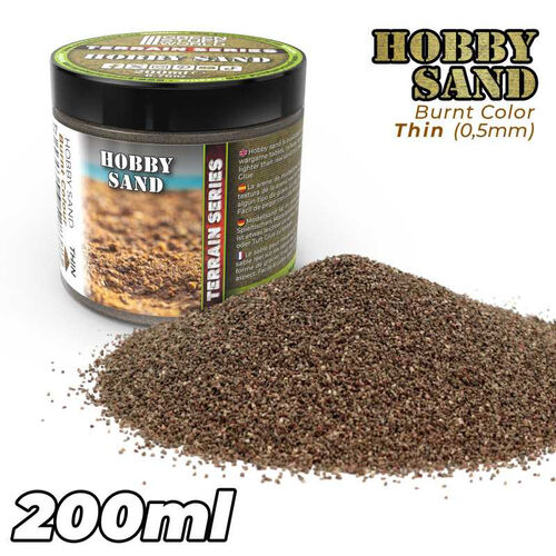 Green Stuff World 13337 Thin Hobby Sand - Burnt Brown 200ml