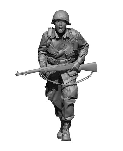 H3MODELS 35029 US WW2 Paratroopers - Charge (1 Figure)