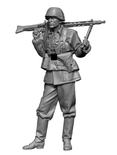 H3MODELS 35056 German WW2 Waffen SS MG42 Gunner (1 Figure)
