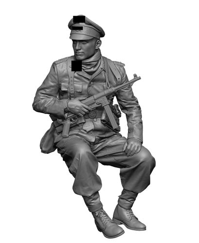 H3MODELS 35138 German WW2 Waffen SS Commander (1 Figure)