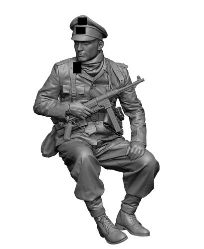 H3MODELS 16138 German WW2 Waffen SS Commander (1 Figure)