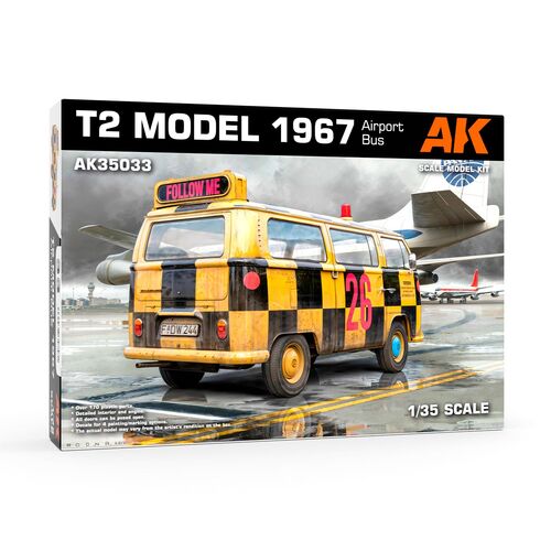 AK-Interactive 35033 Volkswagen T2 Model 1967 Airport Bus