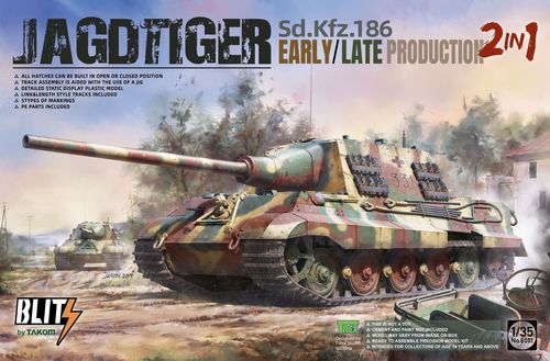 Takom 8001 Jagdtiger Sd.Kfz.186 Early / Late Production, 2 in 1