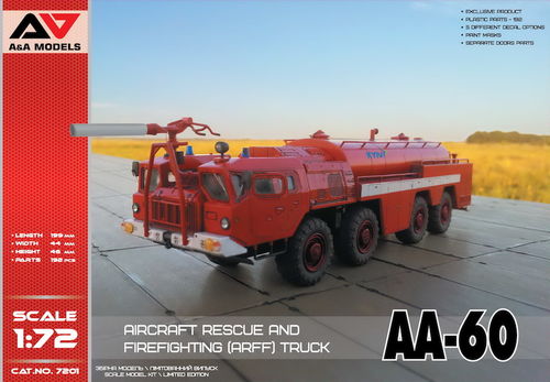 A & A Models 7201 AA-60 Aircraft Rescue & Firefighting (ARFF) Truck