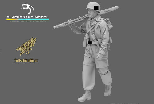 BlackSnake Model FSJ-12 Fallschirmjaeger mit MG42 (1 Figure / Soldier No.12)