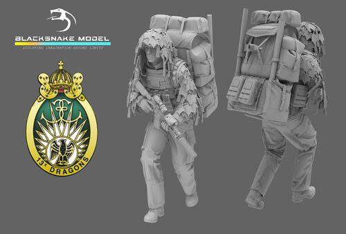 BlackSnake Model RDP-01 Operator of French 13th Parachute Dragoon Regiment (13e RDP) - Soldier 1