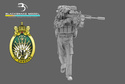 BlackSnake Model RDP-03 Operator of French 13th Parachute Dragoon Regiment (13e RDP) - Soldier 3