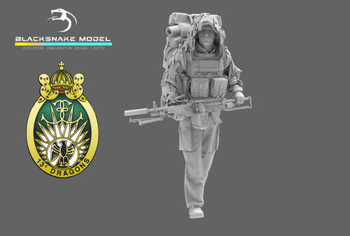 BlackSnake Model RDP-04 Operator of French 13th Parachute Dragoon Regiment (13e RDP) - Soldier 4
