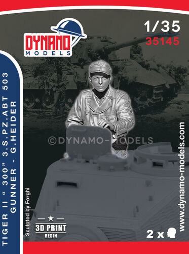 Dynamo-Models 35145 Tiger II '300' 3.s.Pz.Abt 503 Gunner - G. Heider