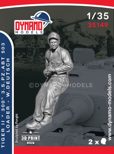 Dynamo-Models 35149 Tiger II '300' 3.s.Pz.Abt 503 Loader - W. Deutsch