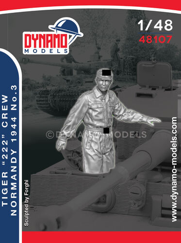 Dynamo-Models 48107 German Waffen SS Tiger ‘’222‘’ Crew No.3 - Normandy 1944 (3D Printed)