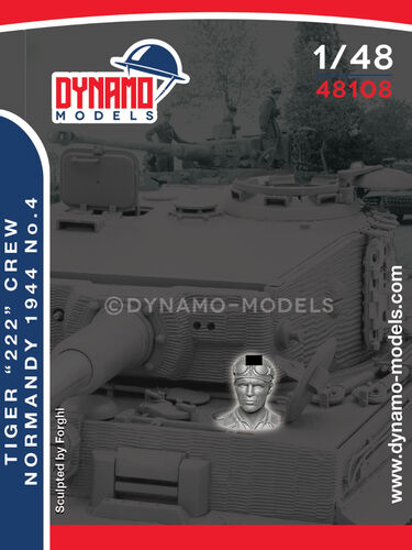 Dynamo-Models 48108 German Waffen SS Tiger ‘’222‘’ Crew No.4 - Normandy 1944 (Half-Figure / 3D Printed)