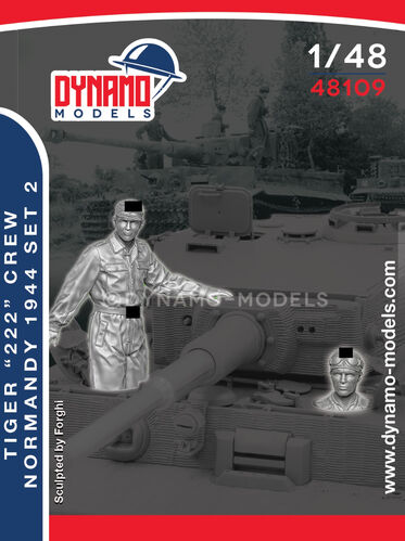 Dynamo-Models 48109 German Waffen SS Tiger ‘’222‘’ Crew Set 2 - Normandy 1944 (3D Printed)