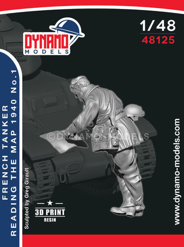 Dynamo-Models 48125 French 1940 Tanker Checking the Map No.1 (3D Printed)