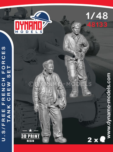Dynamo-Models 48133 US / Free French Forces Tankers 1944 Set (3D Printed)