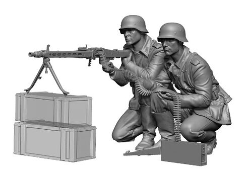 H3MODELS 48084 German WW2 Gunner Team (2 Figures)