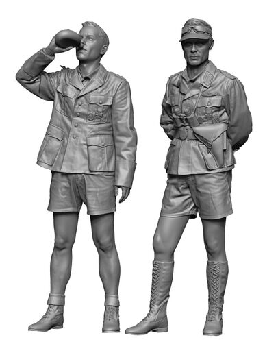 H3MODELS 35058 German WW2 DAK Officer Set (3 Figures)