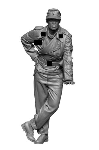 H3MODELS 35064 German WW2 Tank Commander 2 (1 Figure)