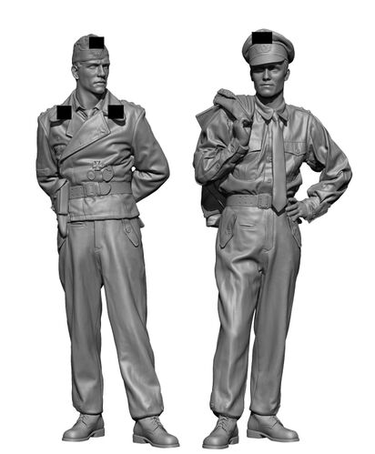 H3MODELS 35068 German WW2 Panzer Crew Set