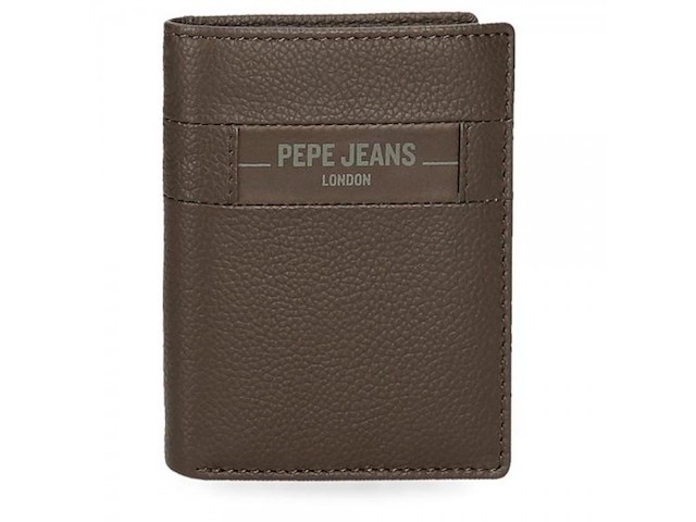 Muški kožni novčanik 10cm Pepe Jeans Checkbox brown 78811