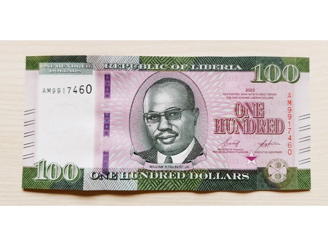 Liberia 100 dollars, 2022 godina