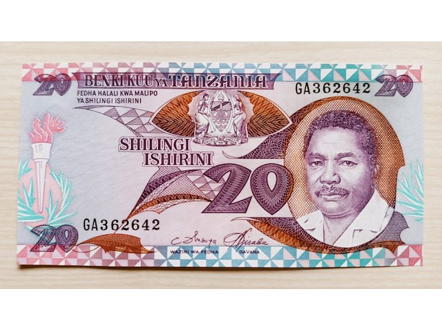 Tanzania 20 shilingi. Unc