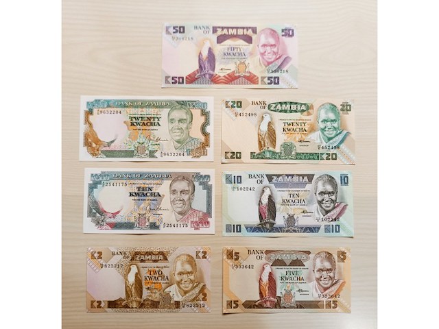 Zambia - lot ( 7 novcanica )