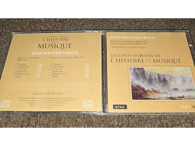 J. S. Bach, Cello suites , ORIGINAL