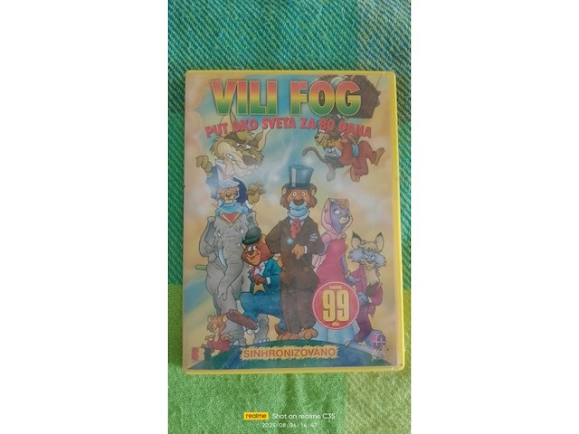 DVD CRTANI FILM - VILI FOG PUT OKO SVETA ZA 80 DANA
