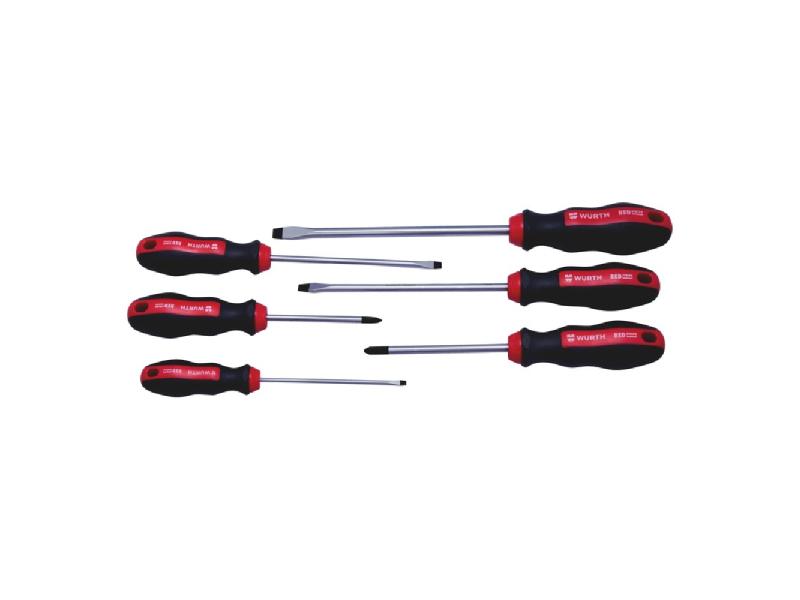 WURTH RED STRIPE SET ODVIJAČA, 2 PH + 4 ŠLIC, 6 KOMADA (575194227)