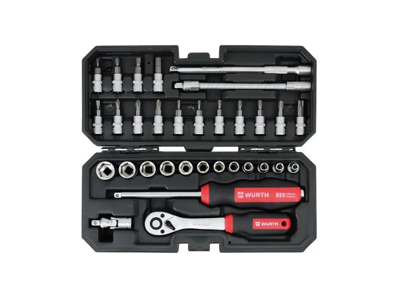 WURTH RED STRIPE SET NASADNIH KLJUČEVA 1/4”, 32 KOMADA (5763114032)
