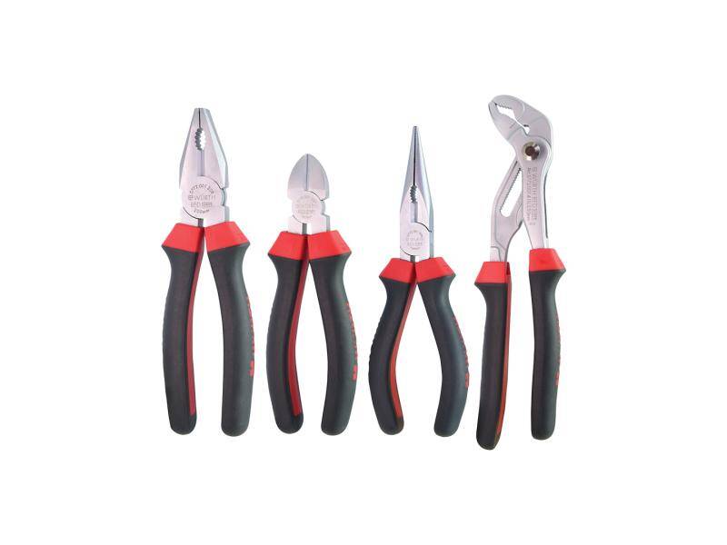WURTH RED STRIPE SET KLEŠTA, 4 KOMADA (5772101004)