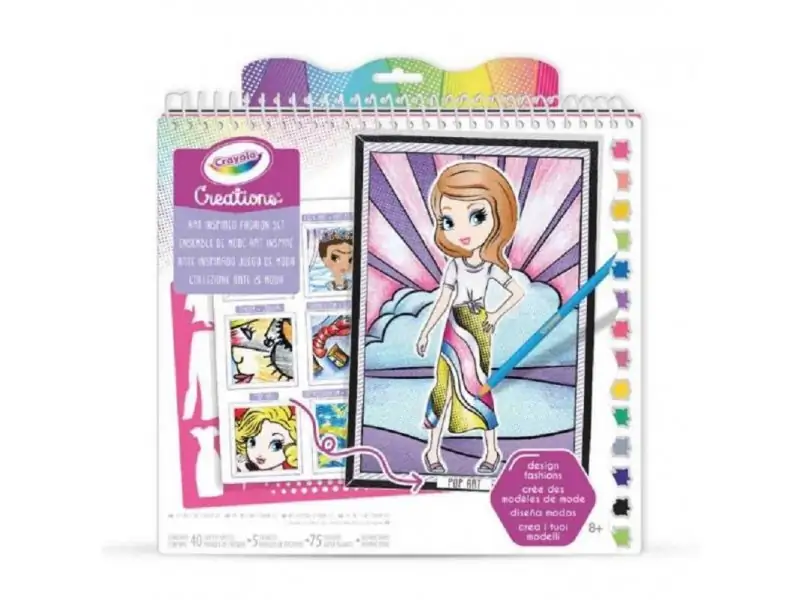 CRAYOLA BLOK SA STIKERIMA ART FASHION