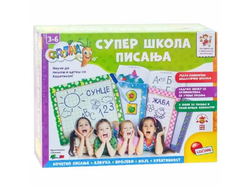 LISCIANI CAROTINA SR EDUKATIVNA IGRA SUPER ŠKOLA PISANJA RS65455