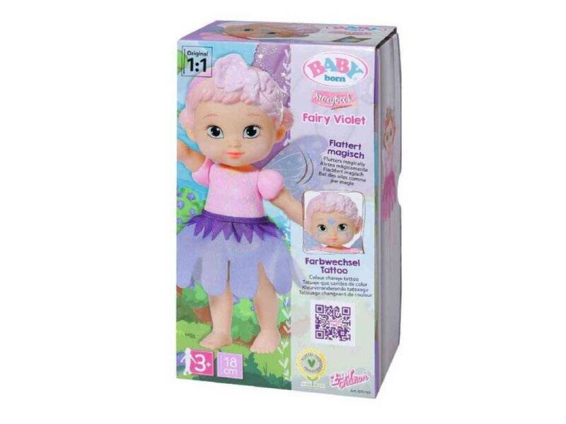 DEXY CO BABY BORN STORYBOOK FAIRY VIOLET 18CM OPP