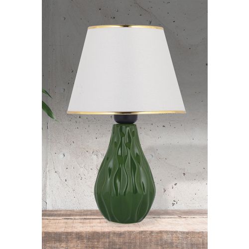 64424 Green White Table Lamp