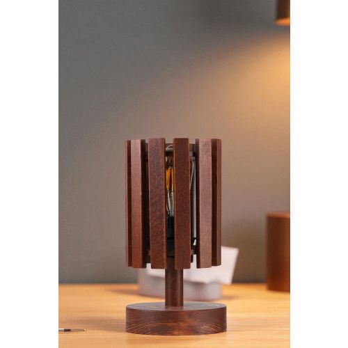 8903-2 Walnut Table Lamp