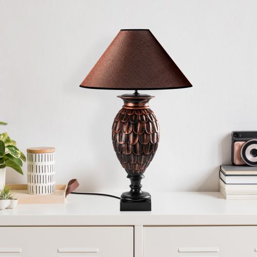 ELEGANZE-5303 Brown Table Lamp