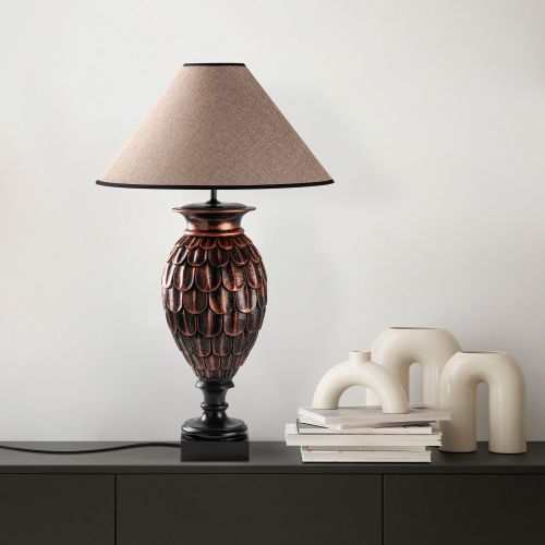 ELEGANZE-5304 Brown Table Lamp