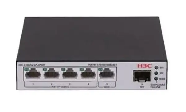 H3C S1600V2-6P-HPWR L2 Ethernet Switch