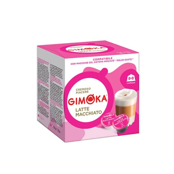GIMOKA Kapsule za kafu Dolce Gusto Macchiato Latte (8kom+8kom) 16 kom