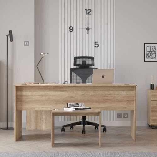 Rms-320-Tt-1 Light Walnut Study Desk