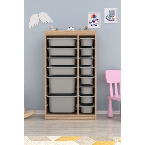 Montana Xs 2D4N8U - Sonomo, Grey Sonomo Grey Multi Purpose Cabinet