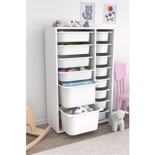 Rine 2D4K8U - White White Multi Purpose Cabinet